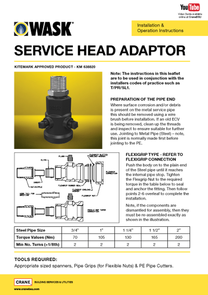 Service Head Adaptors - WASK